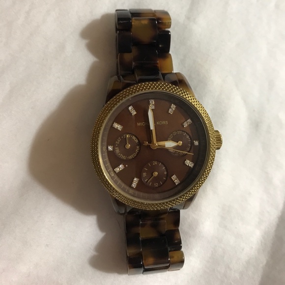 KORS Michael Kors | Accessories | Michael Kors Tortoise Shell Watch ...